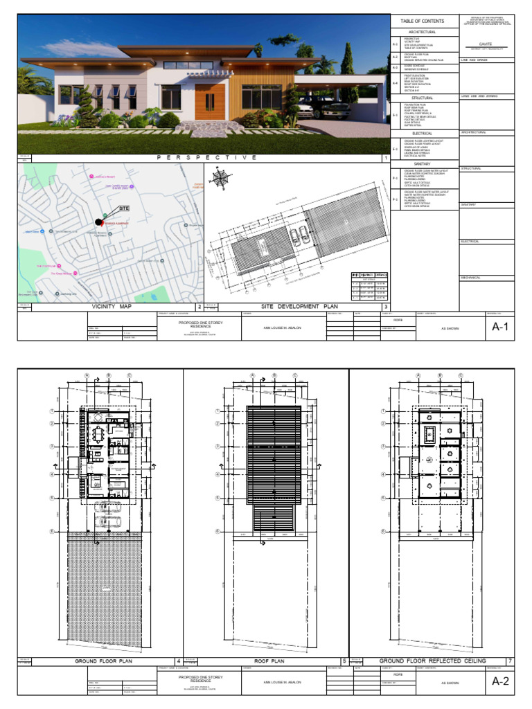 Singalan RD Cavite Complete Plans | PDF | Building Technology ...
