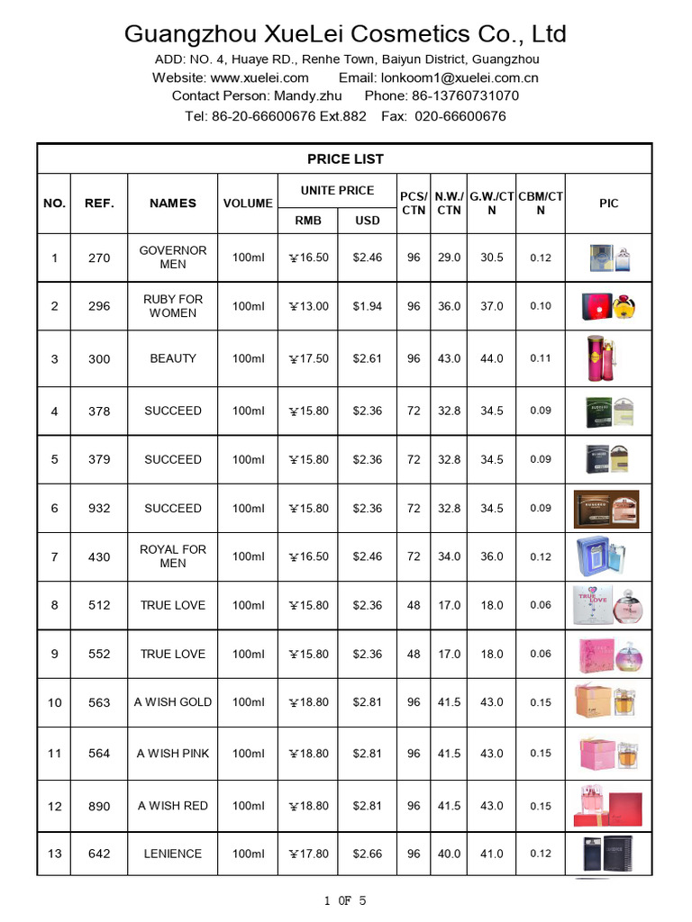 Lonkoom Perfume Price List 2017 | PDF