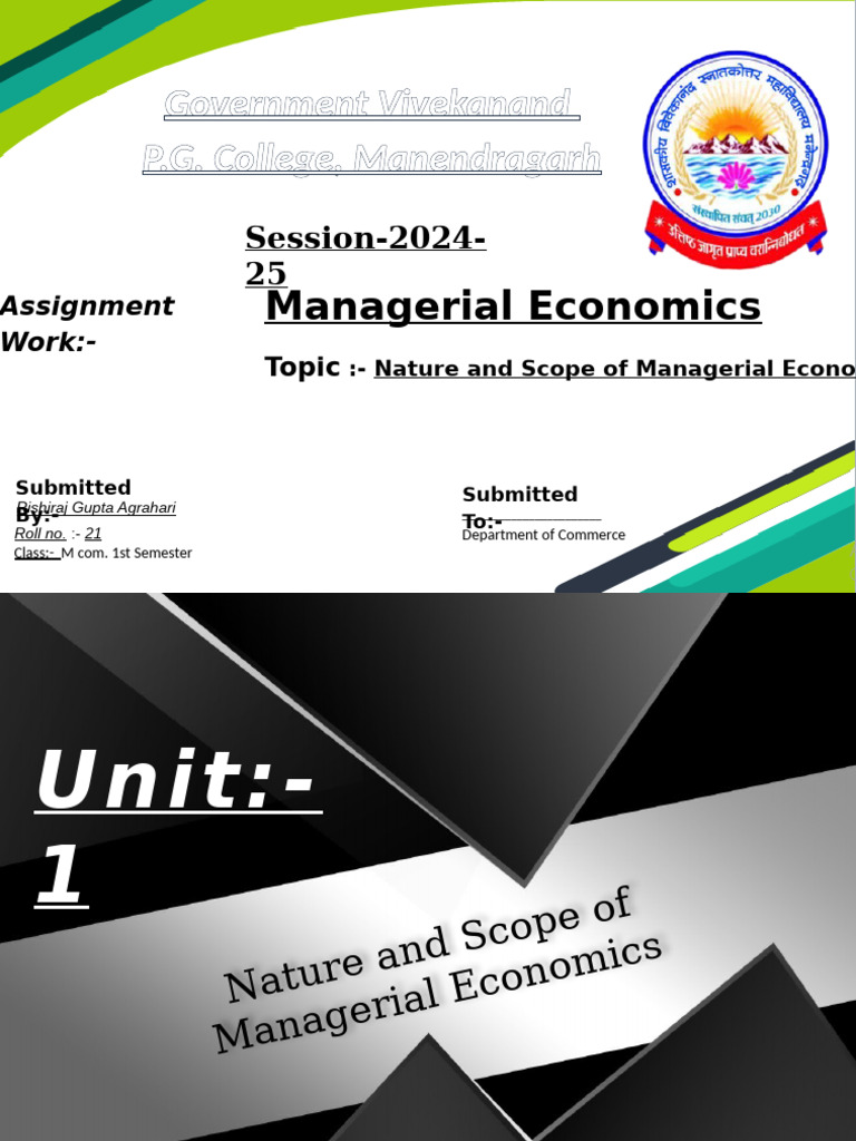 Managerial Economics | PDF | Economics | Business Economics