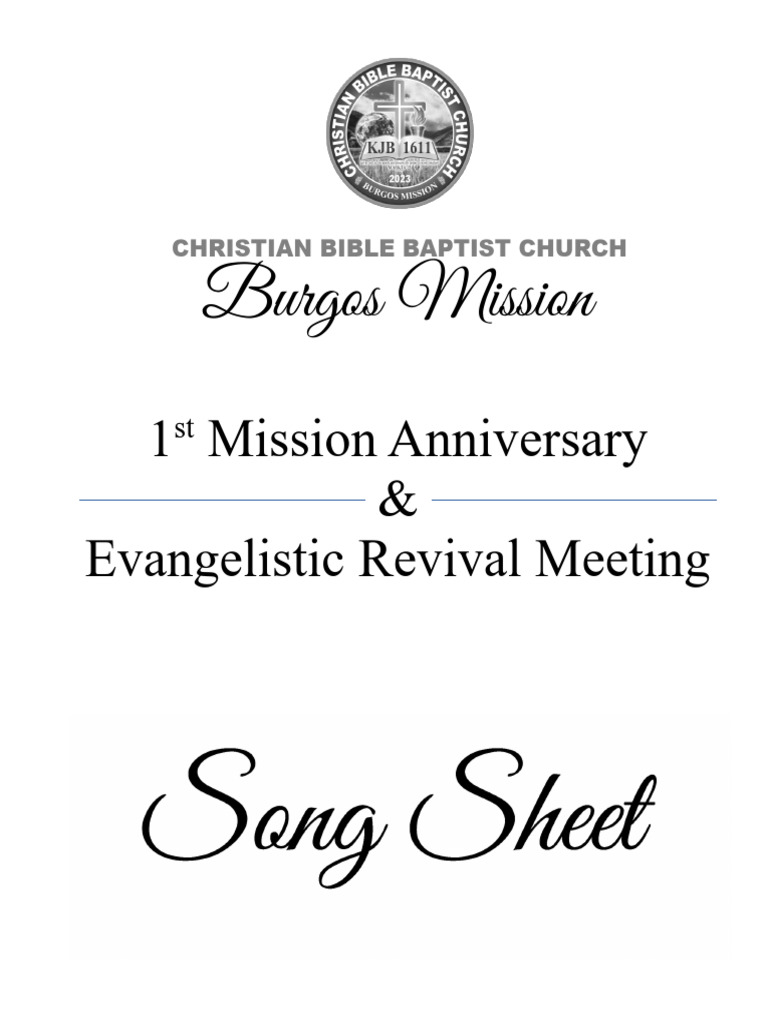 Burgos Mission Anniversary Event | PDF