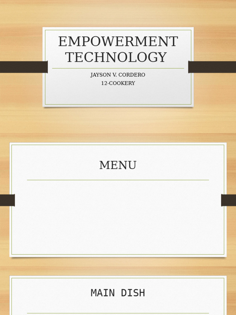 Menu. Jayson v. Cordero | PDF