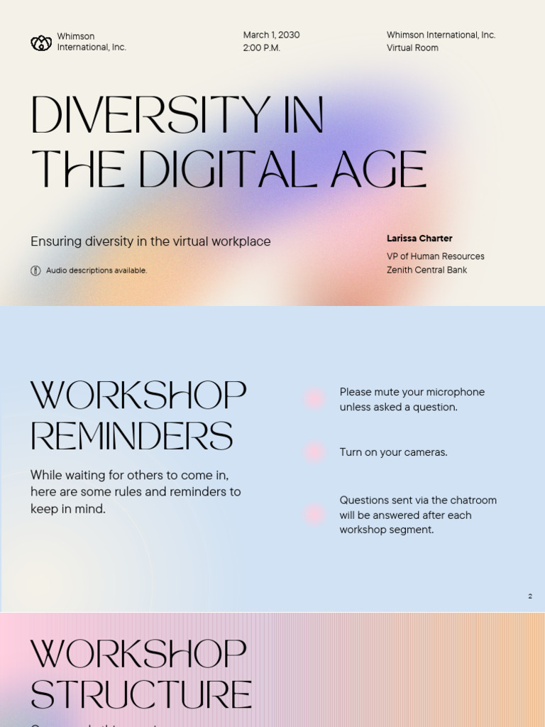 Webinar Keynote Presentation.pdf 2 | PDF | Diversity (Business) | Employee Retention