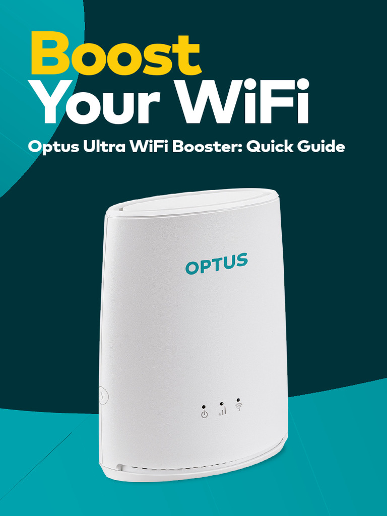 Optus Ultra Wifi Booster User Guide | PDF | Wi Fi | Modem