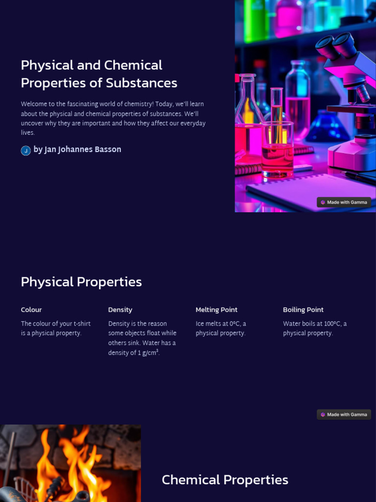 Properties of Substances Explained | PDF