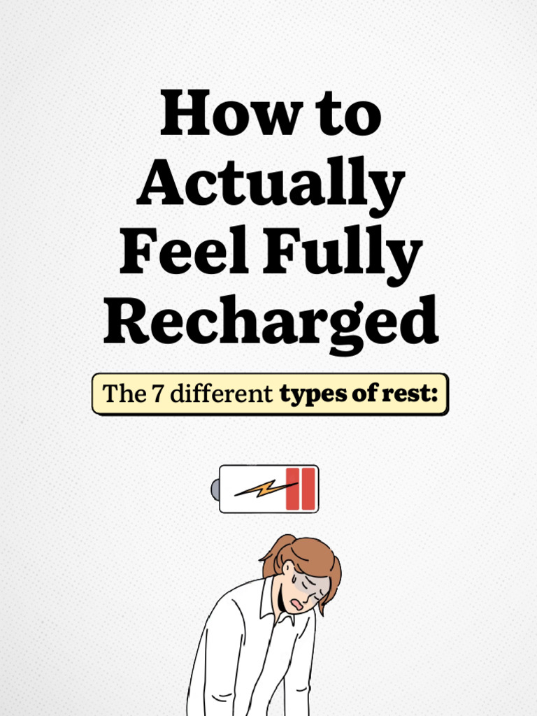 7 Types of Rest for Full Recharge | PDF