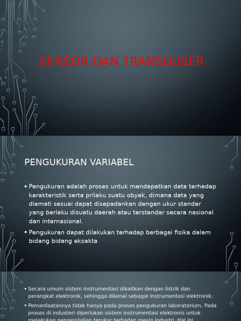 Sensor Dan Transduser | PDF