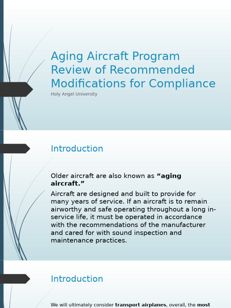 Aging Aircraft Program Compliance Review | PDF | Federal Aviation ...