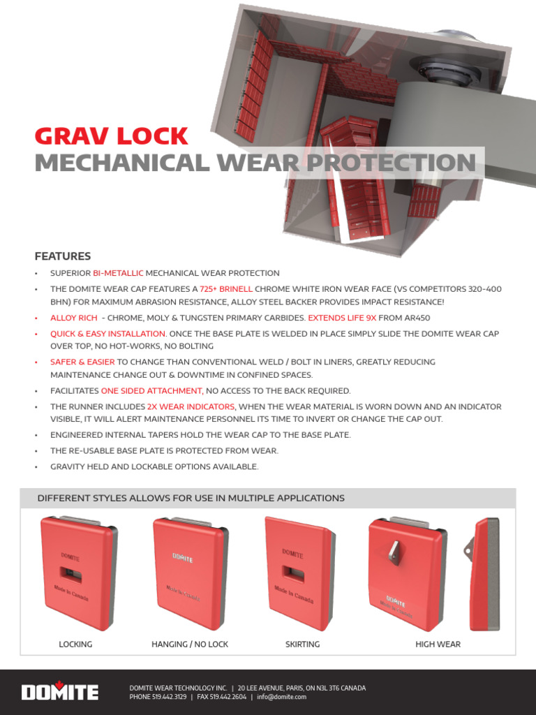 Domite Grav Lock Hot Sheet | PDF | Mechanical Engineering | Metals