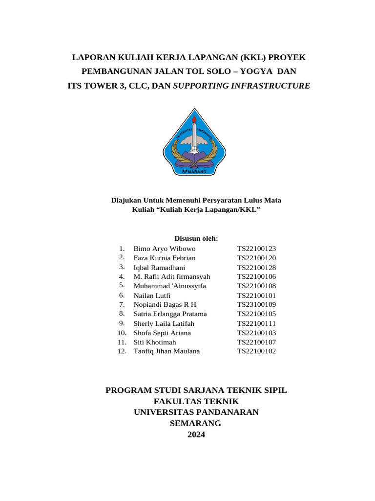 Cover Laporan KKL | PDF