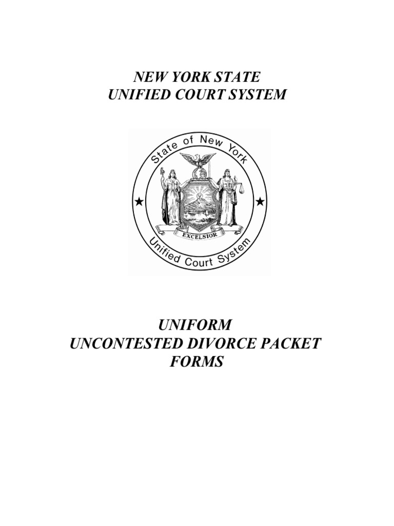 Composite Uncontested Divorce Forms 2 | PDF | Alimony | Summons