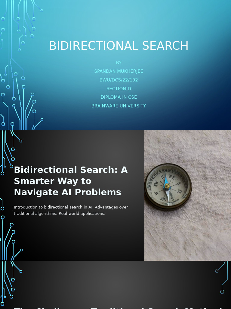 Bidirectional Search A Smarter Way To Navigate AI Problems | PDF | Artificial Intelligence ...