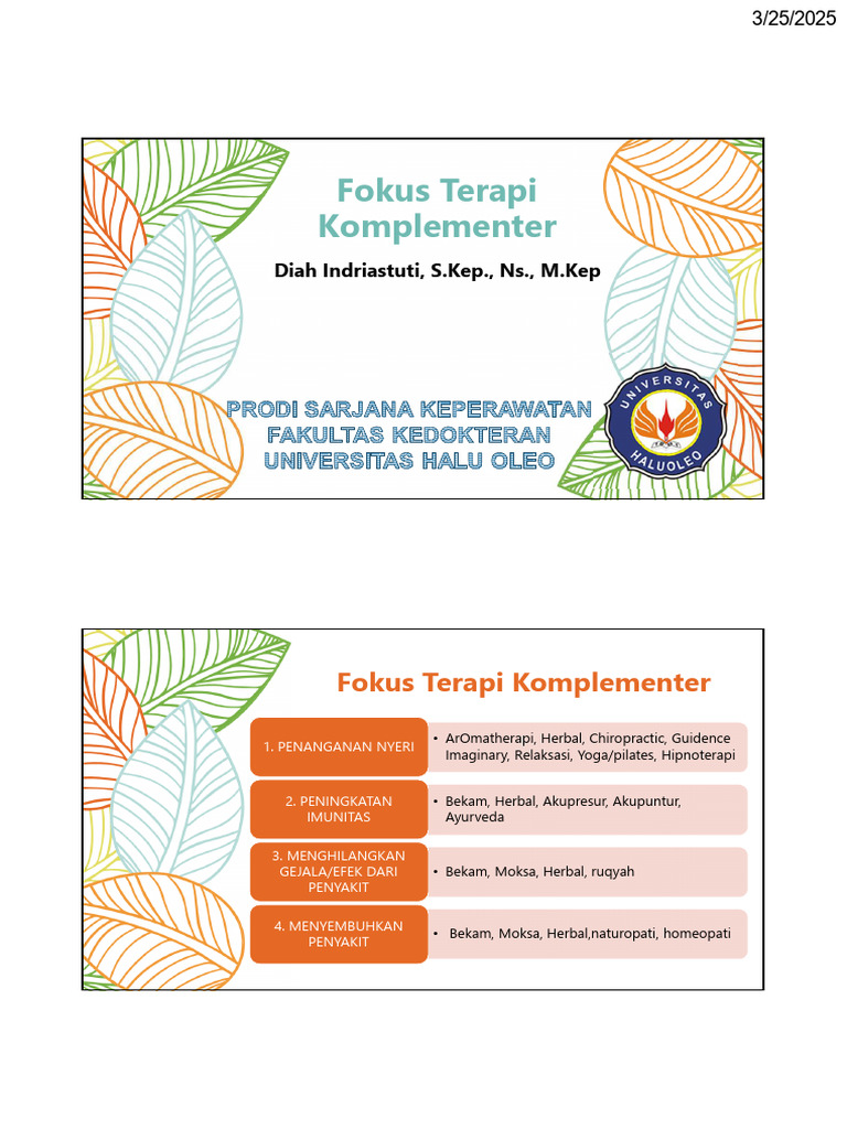 Terapi Komplementer untuk Kesehatan Optimal | PDF