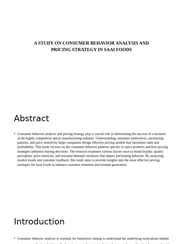 Consumer Behavior and Analysis | PDF | Consumer Behaviour | Pricing