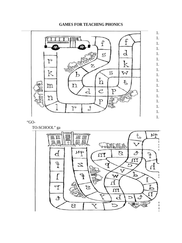 Games For Teaching Phonics | PDF