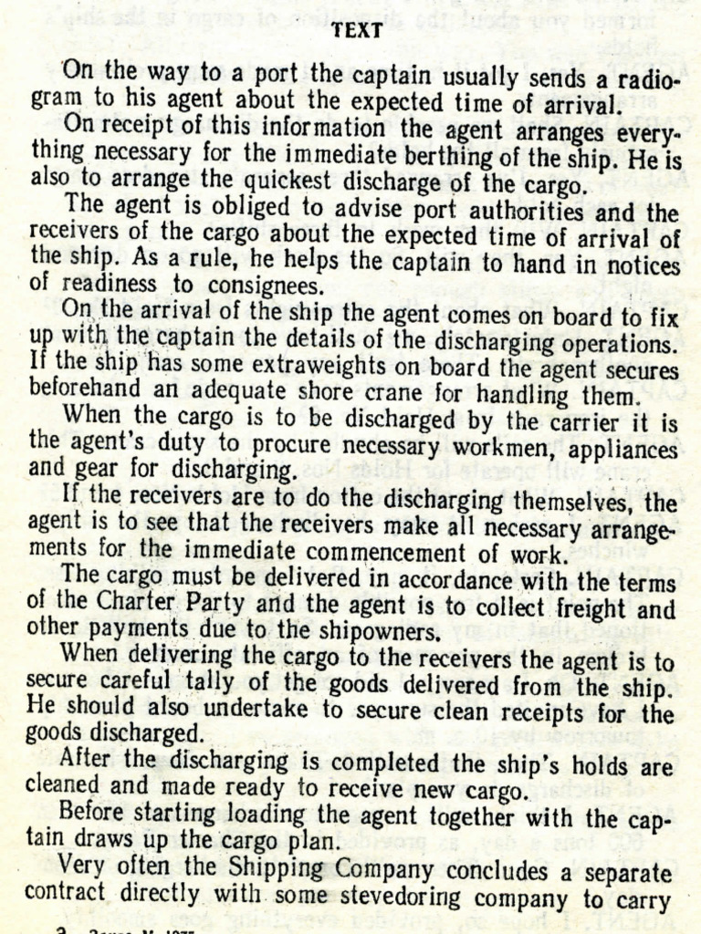 TEXT - Agent's Arrangements | PDF