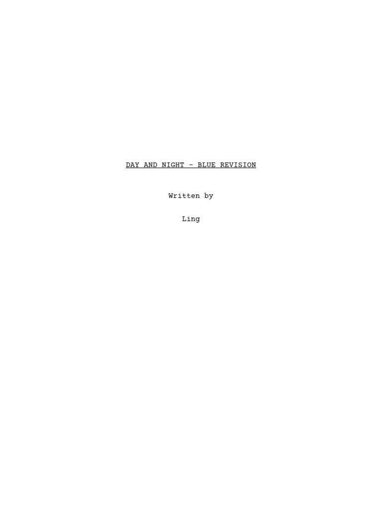 Day and Night - Blue Revision | PDF