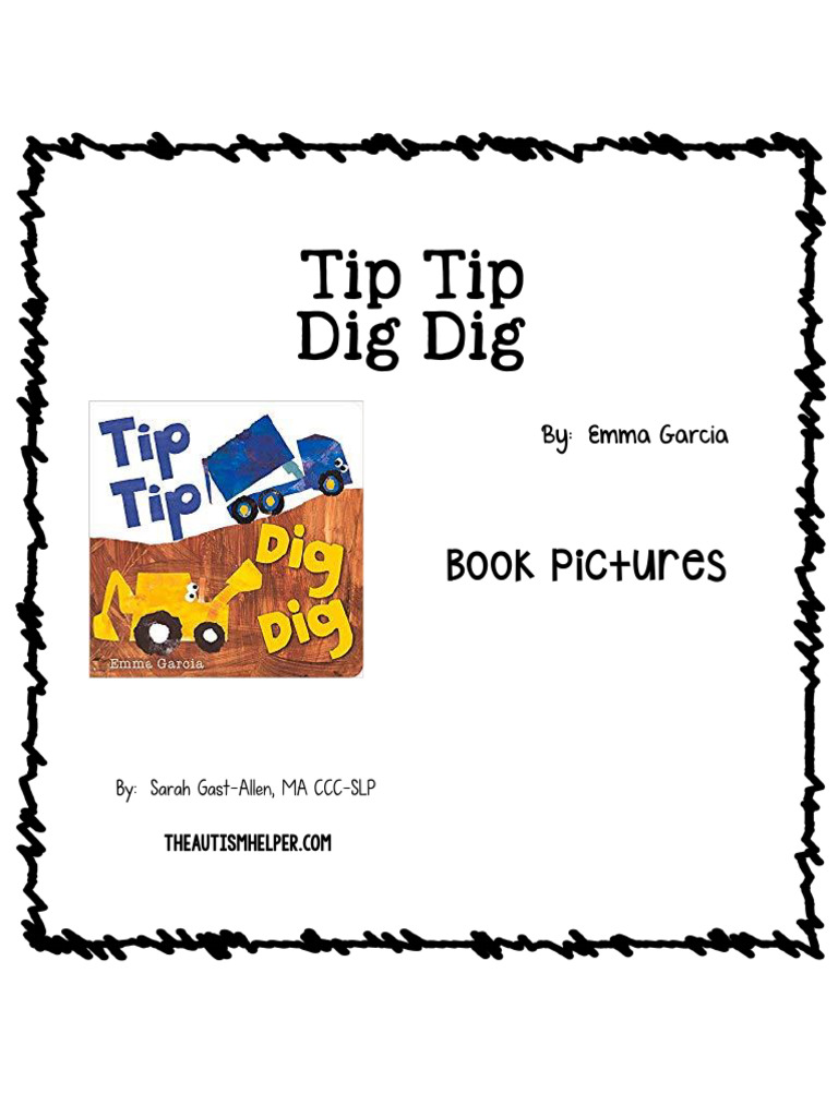 Tip Tip Dig Dig Book Visuals | PDF
