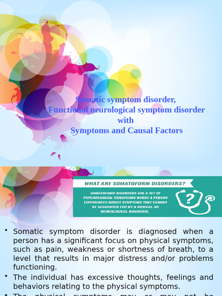 Somatic Symptom Disorder | PDF | Mental Disorder | Mental Health