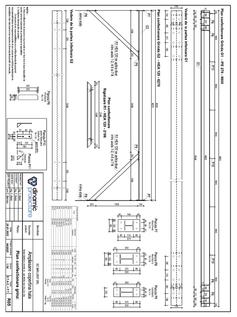 R05 - Plan Confectionare Grinzi - Print Pe A3 | PDF
