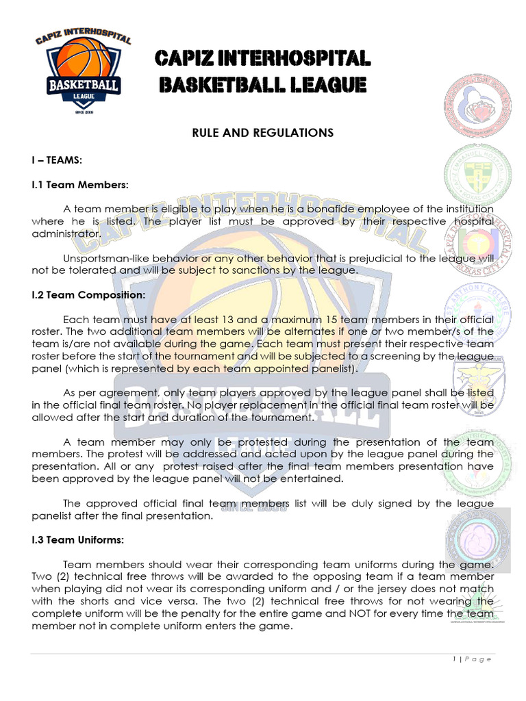 Rules and Regulations (CIHBL) | PDF | Team Sports | Sports Rules And ...