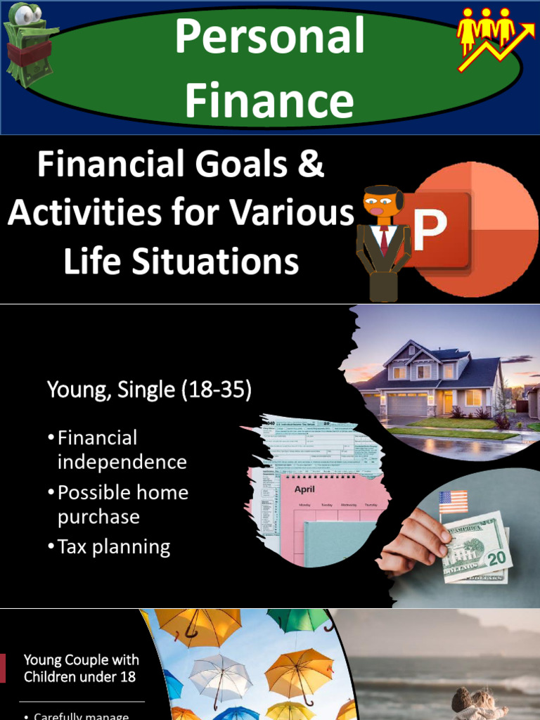 1015 Financial Goals & Activities For Various Life Situations | PDF