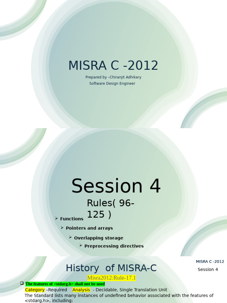 MISRAC-2012 Rules | PDF | Pointer (Computer Programming) | Computing