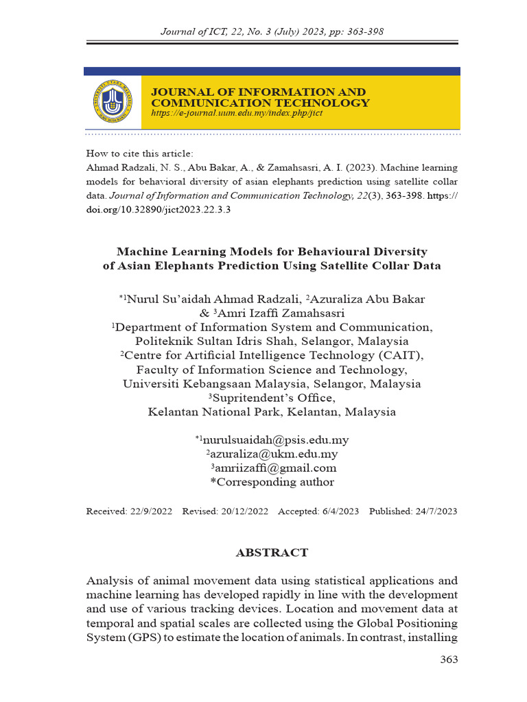 Machine_Learning_Models_for_Behavioural_Diversity_ | PDF | Machine Learning | Statistical ...