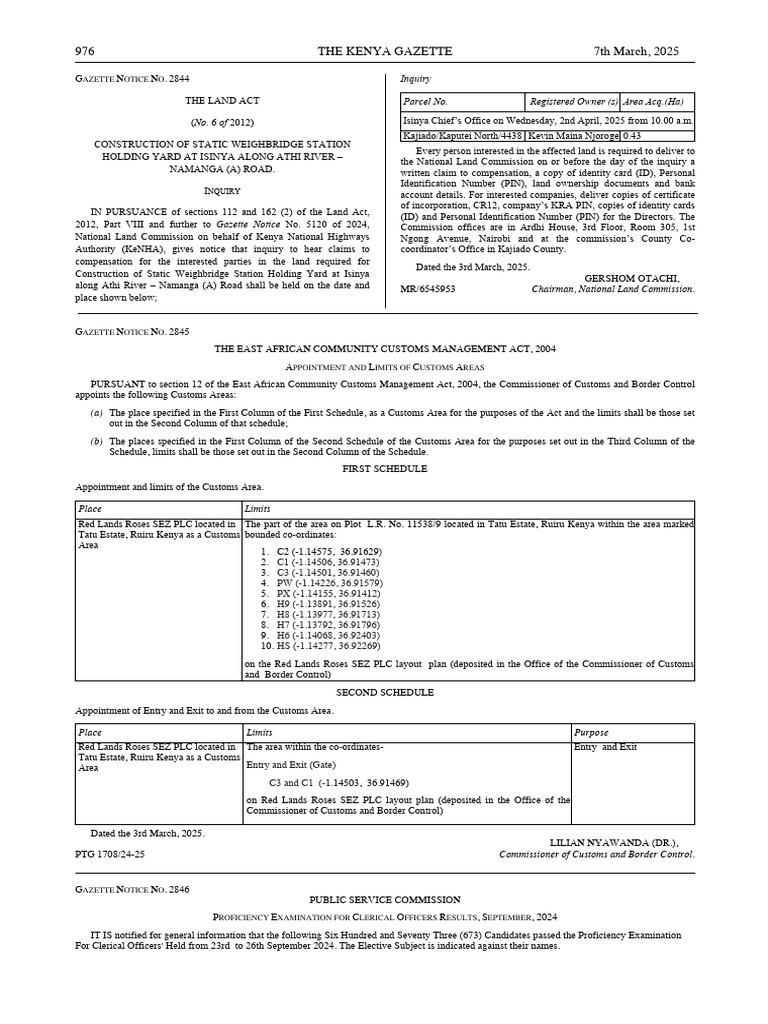 Customs Area Gazettement | PDF | Document | Applications Of Cryptography