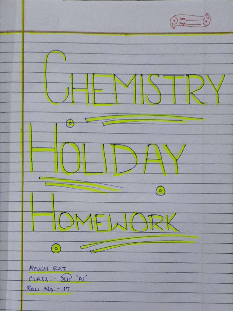 Chem HHW 2024-25 | PDF