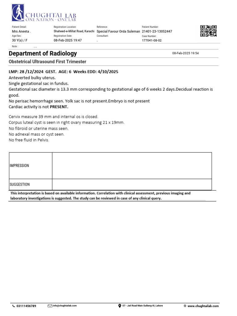 Patient Test Result | PDF