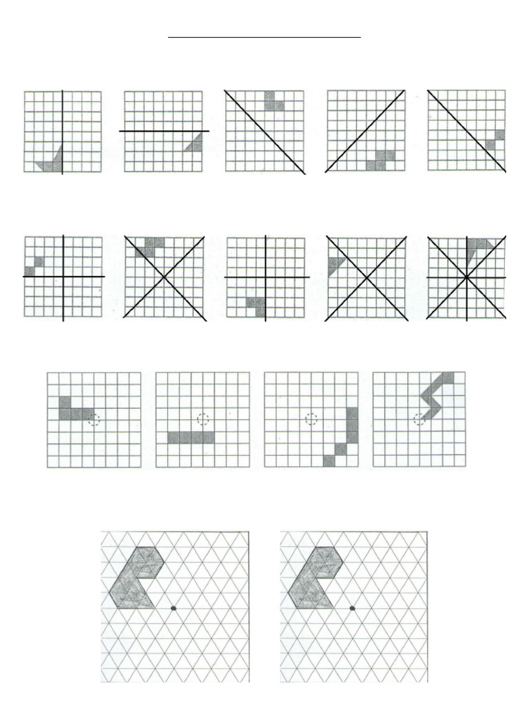 Reflective and Rotational Symmetry - Good Worksheet | PDF