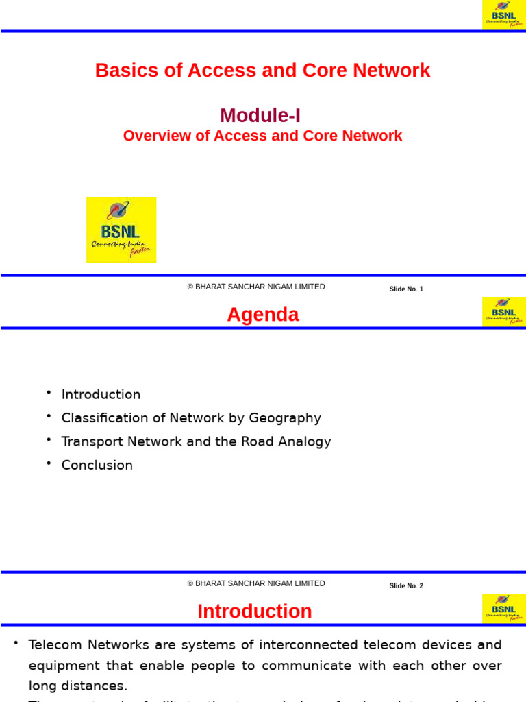 Access vs Core Network Overview | PDF | Computer Network | Wavelength ...