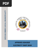 CESC Tariff Rates 2024-25 Overview | PDF | Tariff | Economies