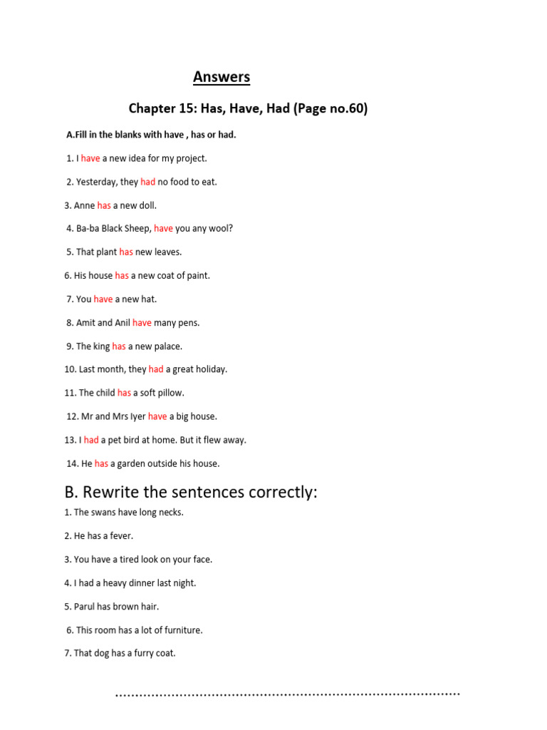Sentence Rewrite Exercises and Answers | PDF