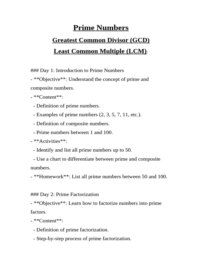 Prime Numbers | PDF | Discrete Mathematics | Arithmetic
