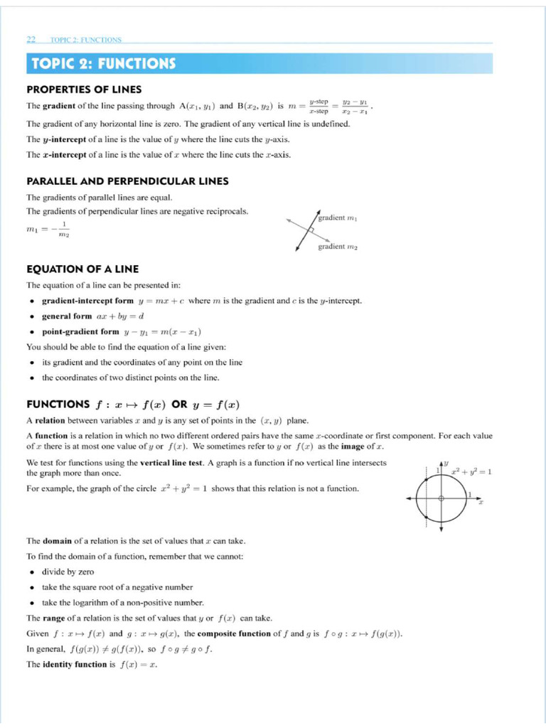 Topic 2 Functions | PDF Topic 2 Functions | PDF