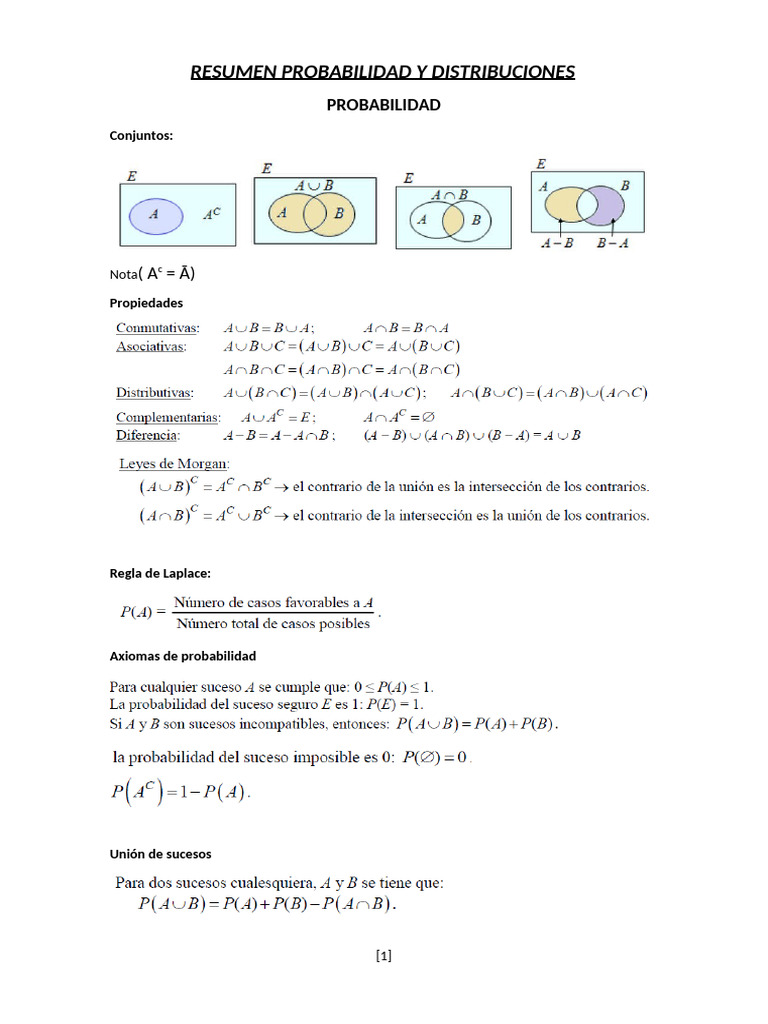Resumen Probabilidad Binomial y Normal | PDF