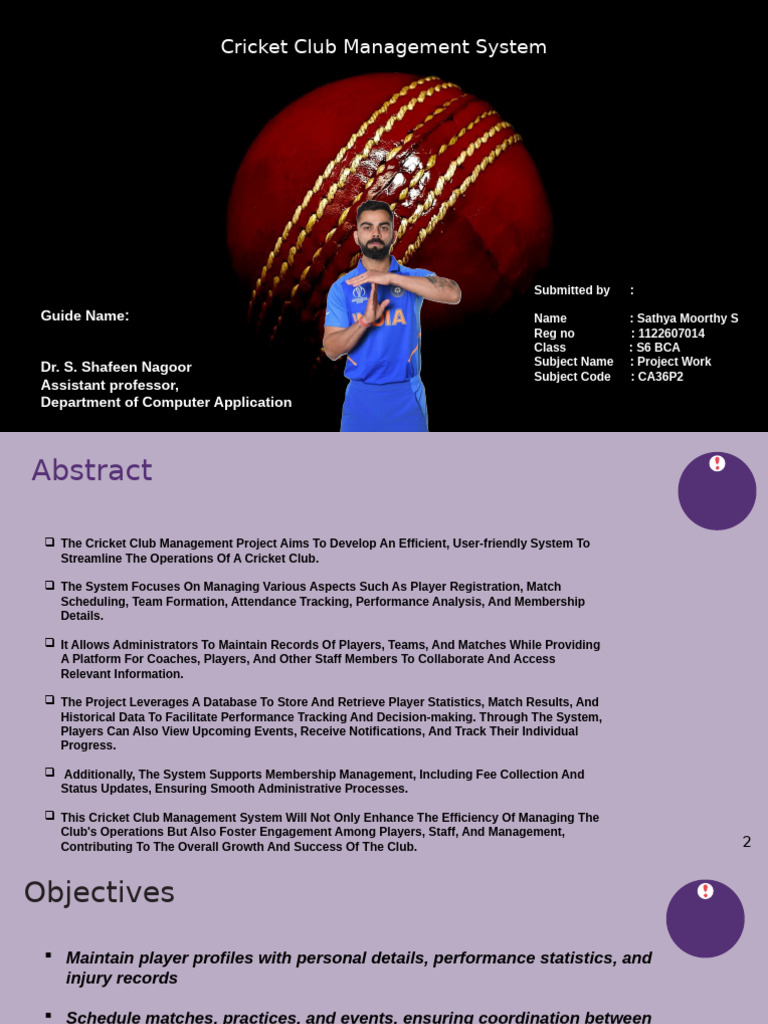 Cricket - SlidesforEducation | PDF | Cricket | Databases