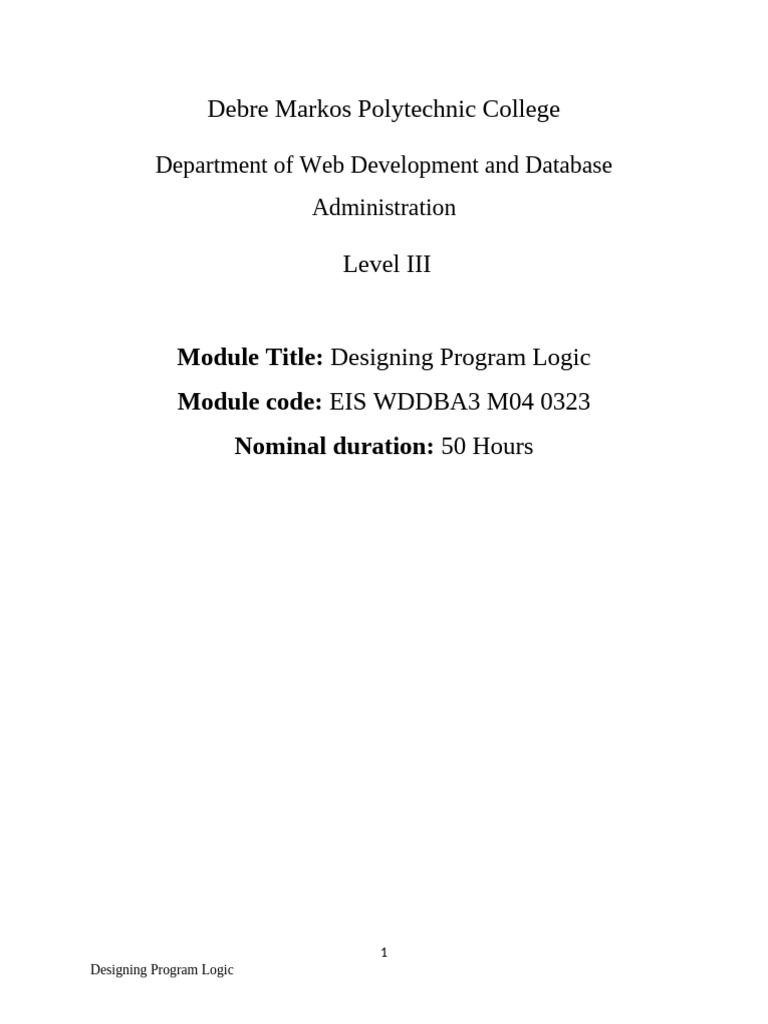 Designing Program Logic Sumer | PDF | Algorithms | Computer Program