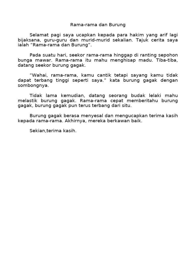 Rama-rama Dan Burung | PDF