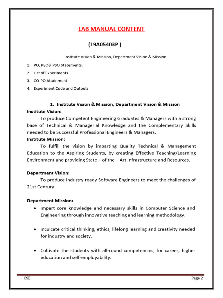 Operating System Lab Manual-2-110 | PDF | Engineering | Computer File