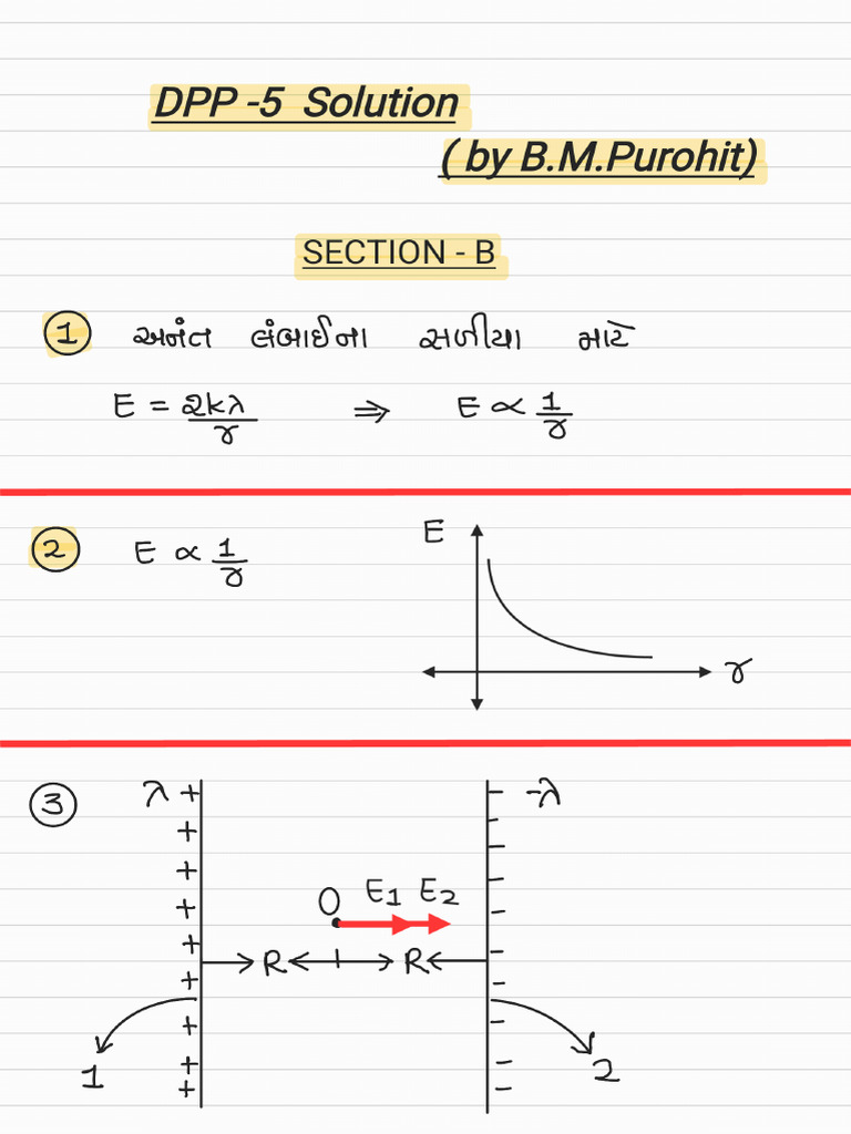 Phy - 1 - Electrostatics dpp-5 - B | PDF