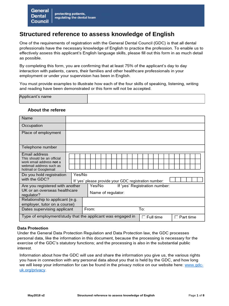 Structured Reference Form | PDF | Patient | Health Care