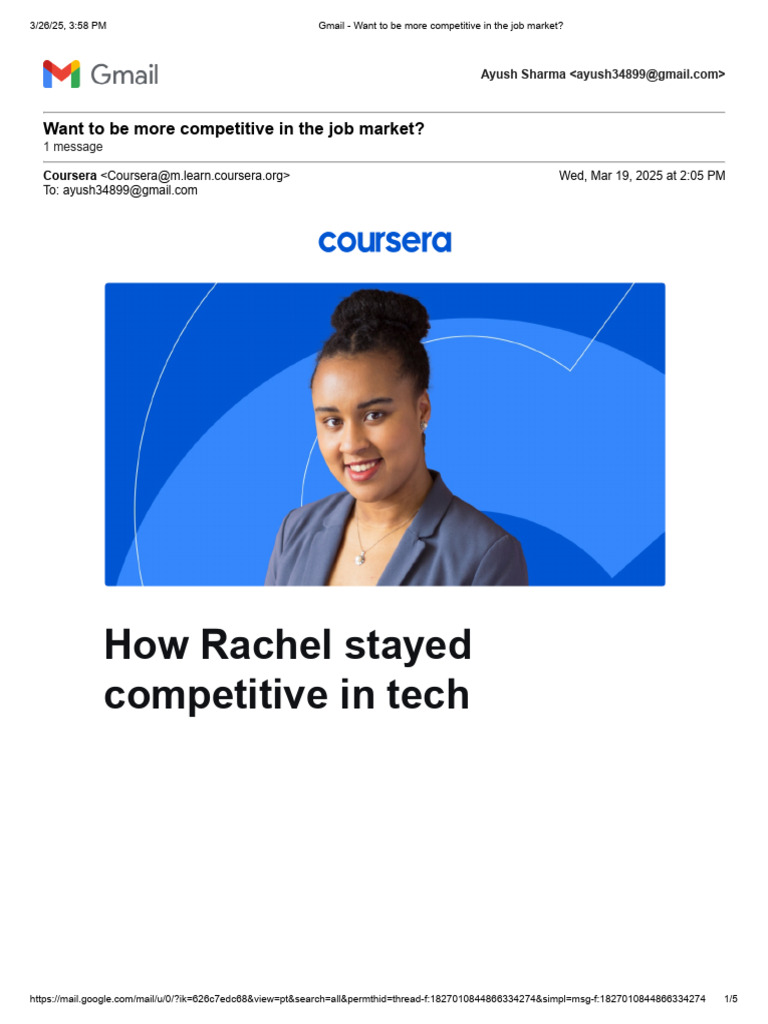 Gmail - Want To Be More Competitive in The Job Market | PDF | Gmail | Computing