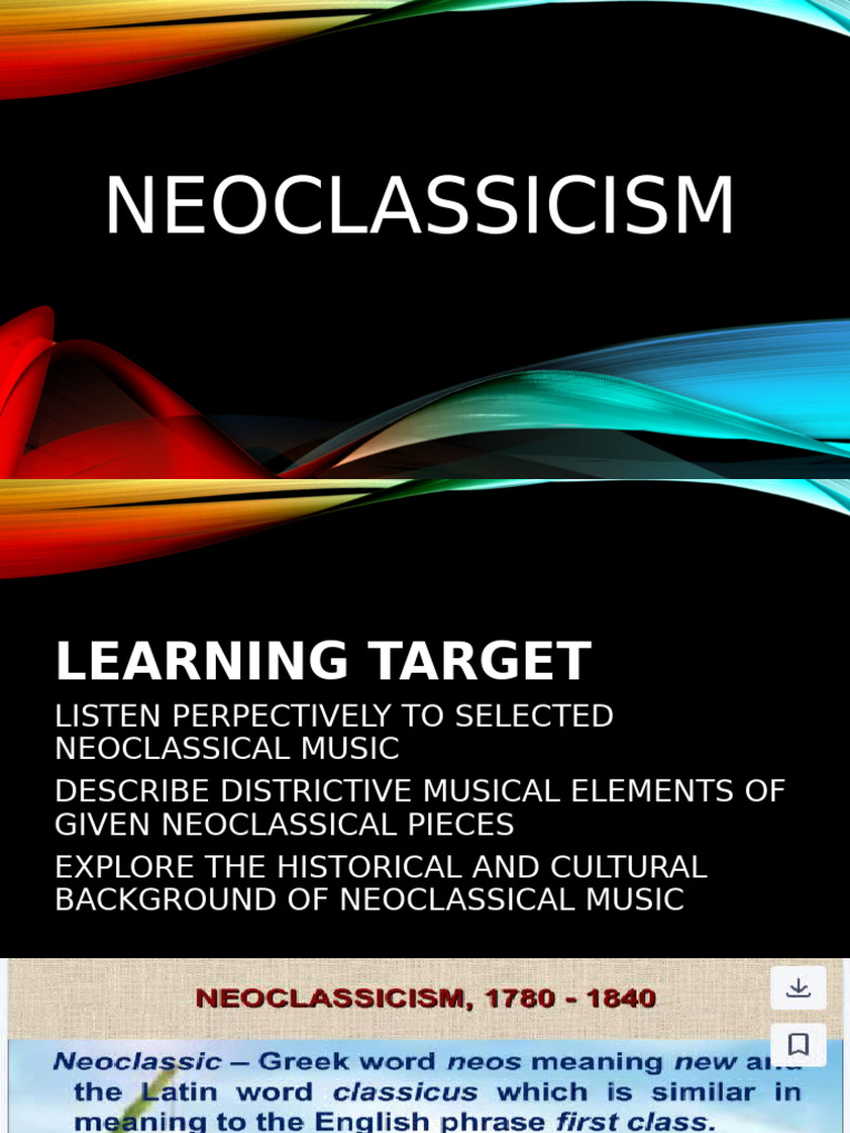 Neoclassicism Grade 10 | PDF