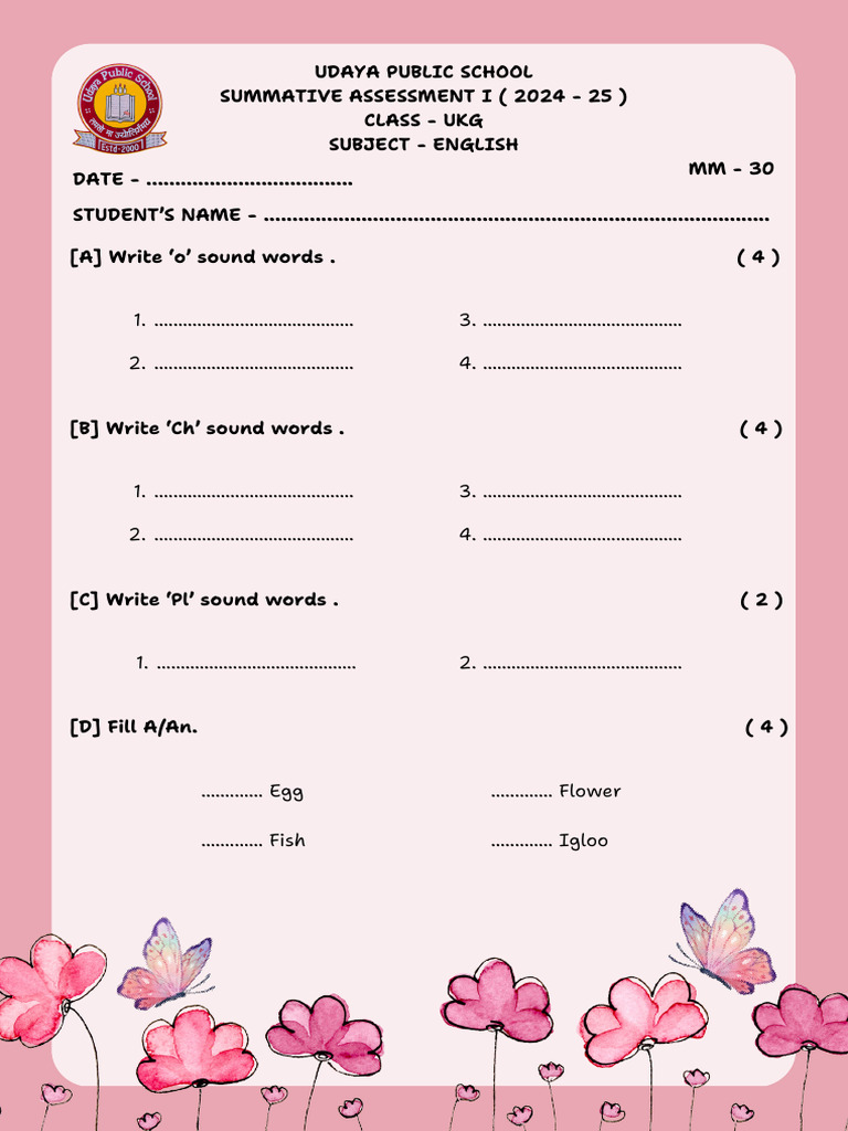 Ukg Sa1 Papers | PDF