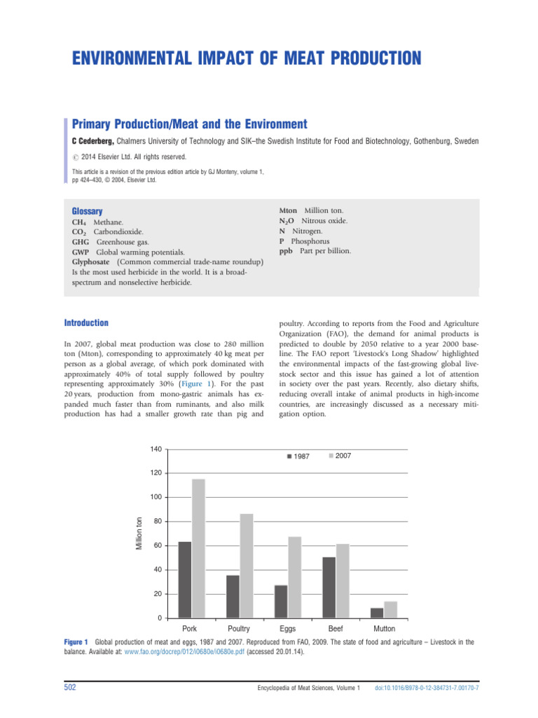Environmental Effects of Meat Production | PDF | Agriculture | Fertilizer