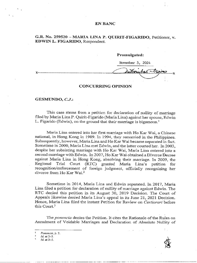 Concurring Opinion Chief Justice Gesmundo | PDF