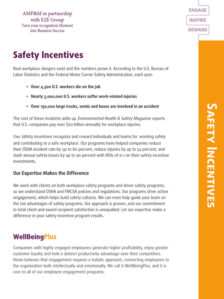 AMPM_E2E_20Safety_20Incentives | PDF | Incentive | Occupational Safety And Health
