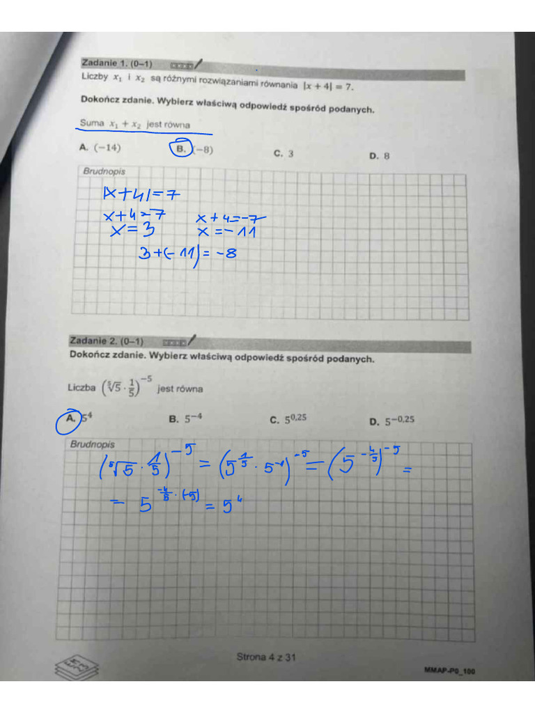 Matura Próbna Matma | PDF